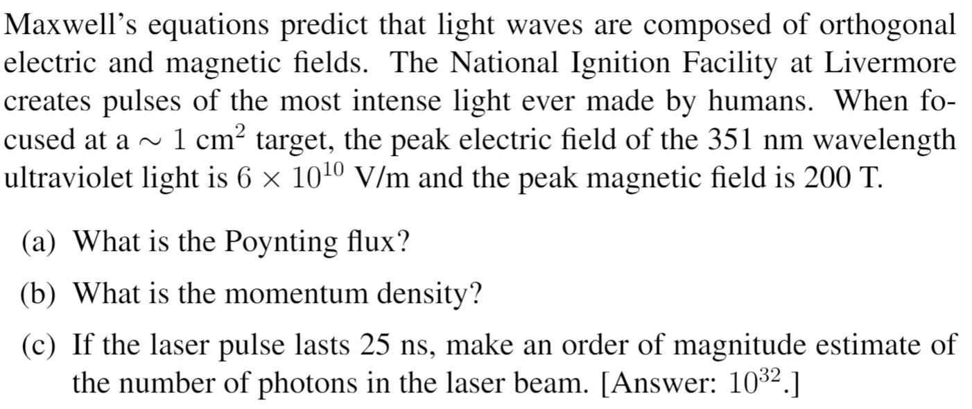 Solved Maxwell's equations predict that light waves are | Chegg.com