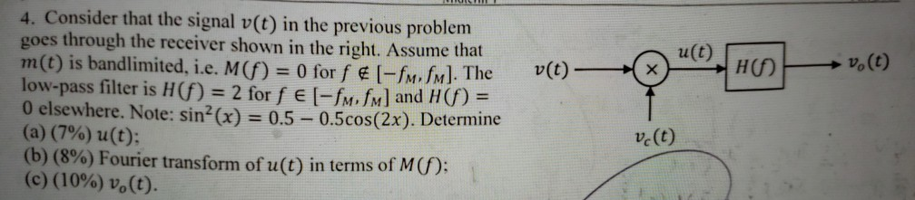 Solved class related to communication theory. I need step by | Chegg.com