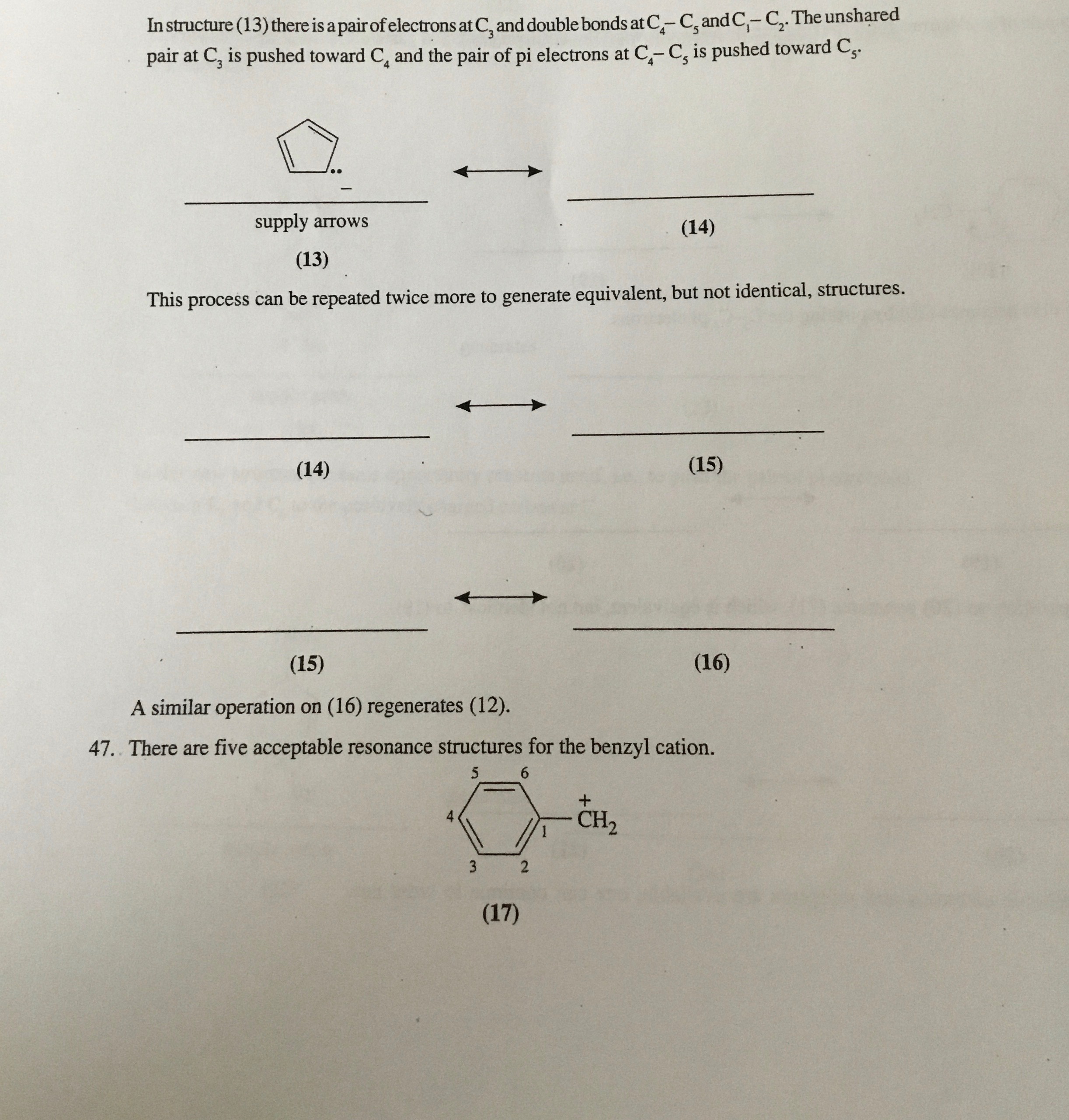 Solved In structure (13) ﻿there is a pair of electrons at C3 | Chegg.com