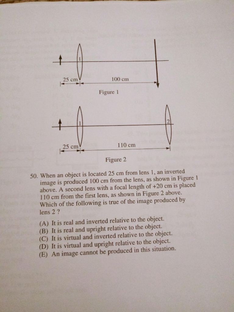 Solved 25 cm 100 cm Figure 1 25 cm 110 cm Figure 2 50. When | Chegg.com