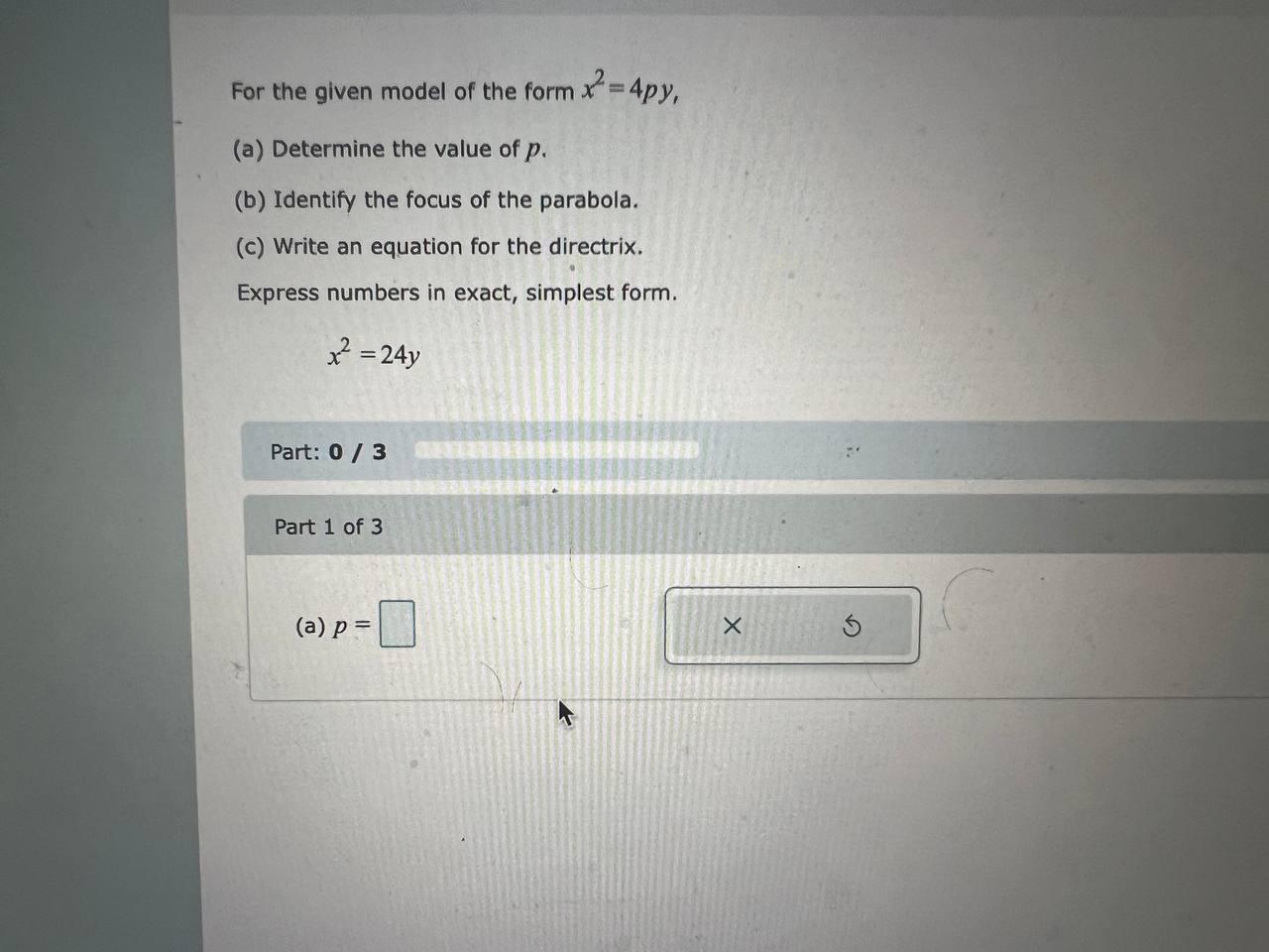 Solved Determine the standard form of an equation of the | Chegg.com