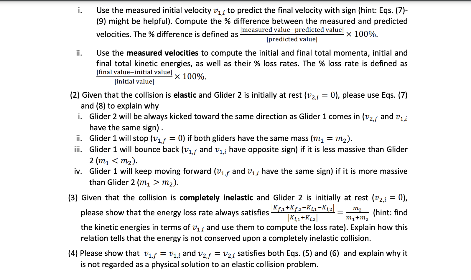 Need help on physics prelab questions 1-4. Question 1 | Chegg.com