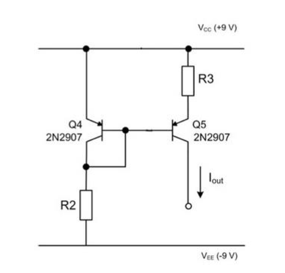 Solved For the Widlar current mirror circuit shown below, | Chegg.com