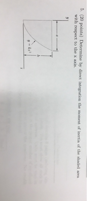 Solved 5. (20 points) Determine by direct integration the | Chegg.com
