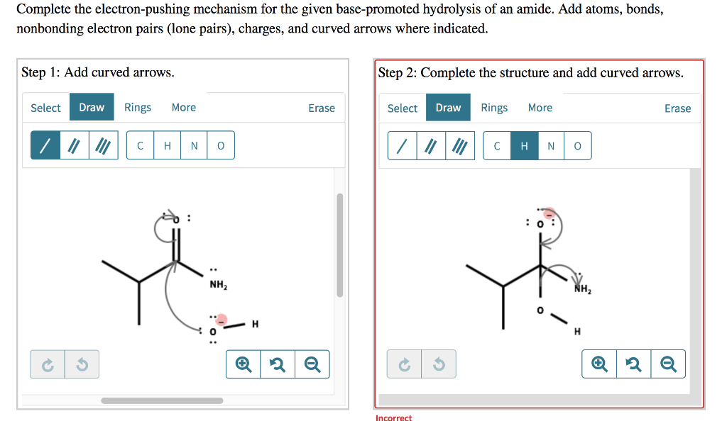 Solved Complete the electron-pushing mechanism for the given | Chegg.com