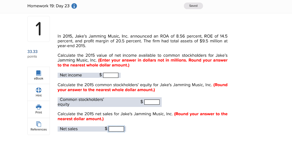Solved Homework 19: Day 23 i Saved 1 In 2015, Jake's Jamming | Chegg.com