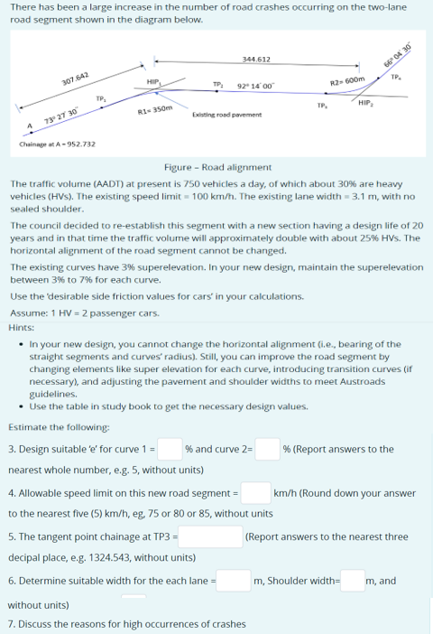 Solved There has been a large increase in the number of road | Chegg.com