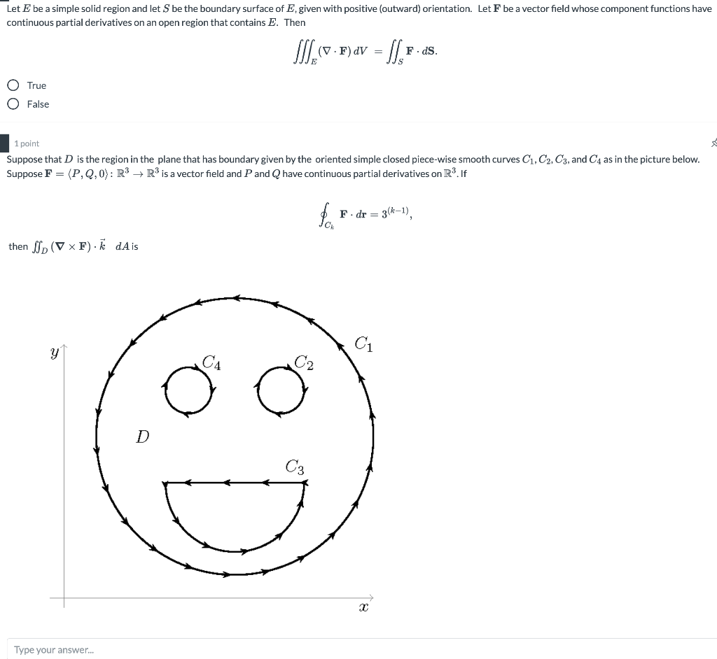 Solved 1.Let EE be a simple solid region and let SS be the | Chegg.com