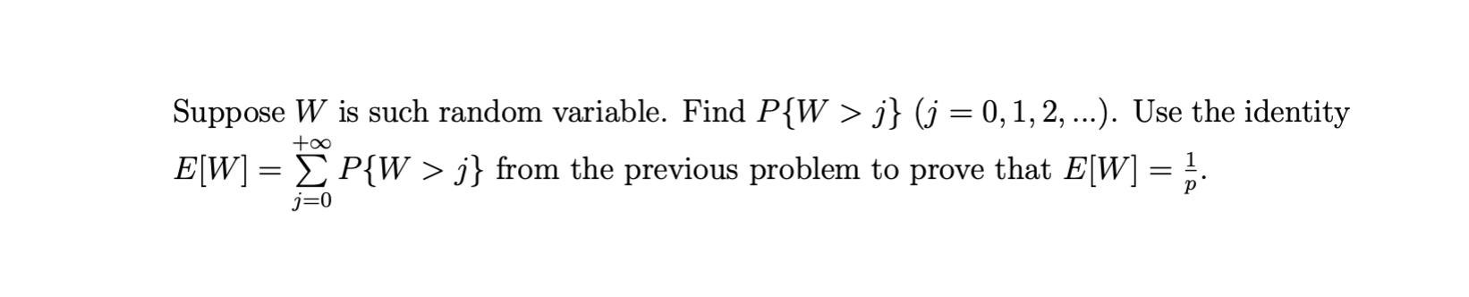 Solved 5 Recall That A Geometric Random Variable With 4892