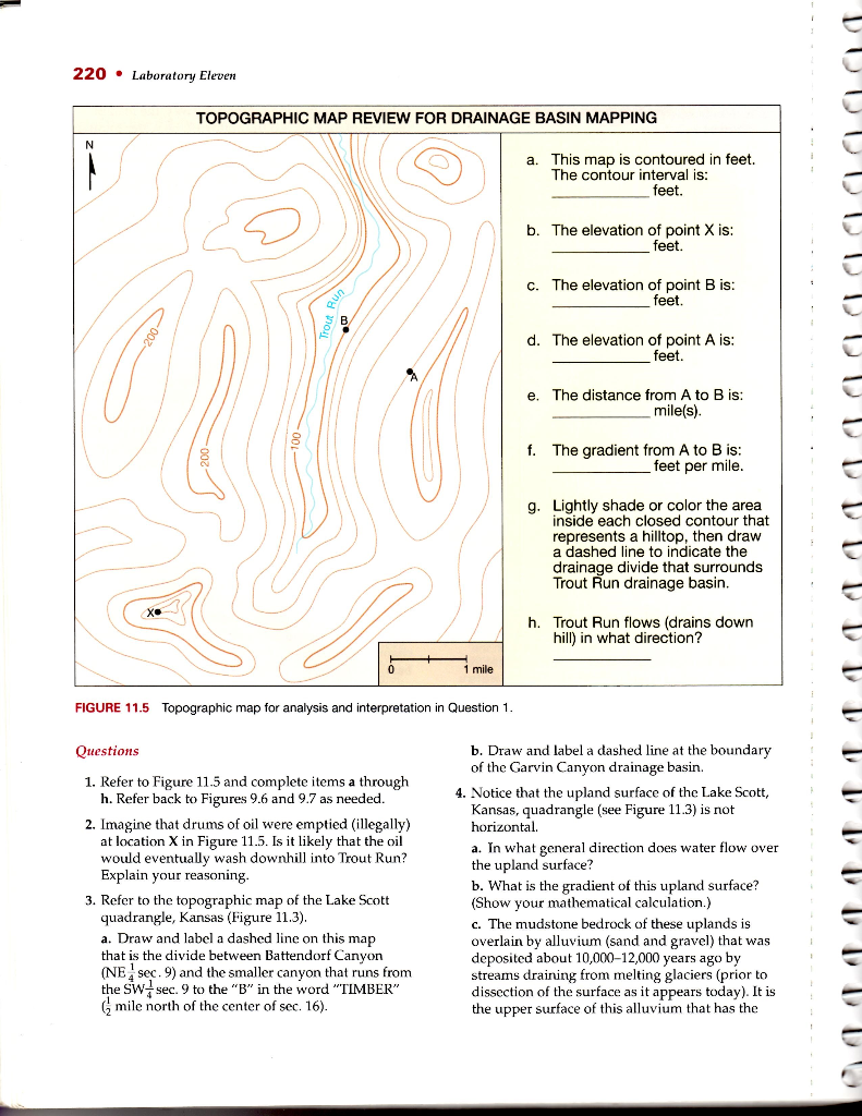 Solved - CONTOUR the data on map on the next page. Use the | Chegg.com