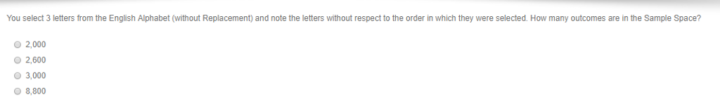 Solved You select 3 letters from the English Alphabet | Chegg.com