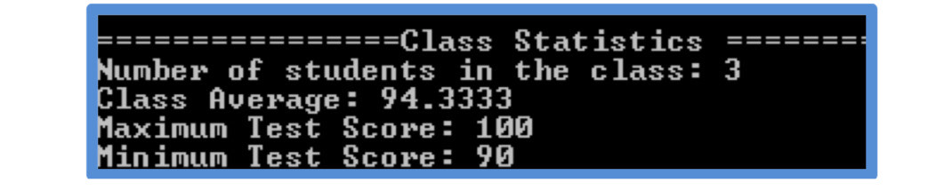 Solved ================ Class Statistics ======= Number of | Chegg.com