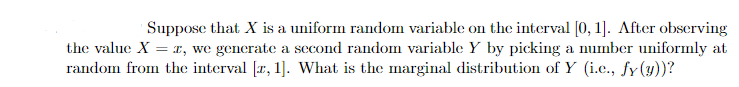 Solved Suppose that X is a uniform random variable on the | Chegg.com