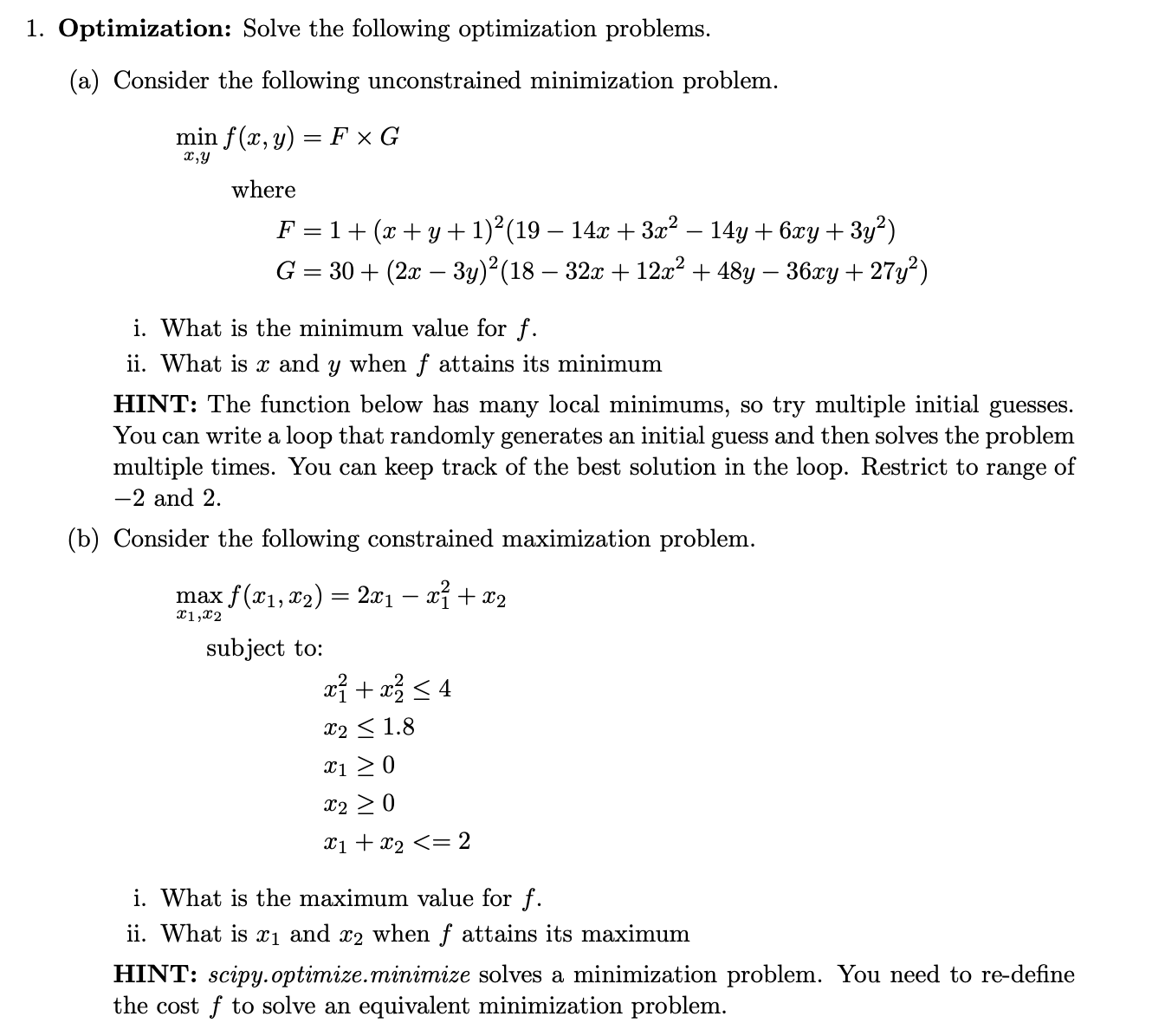 Solved Please answer both parts analytically, you can use | Chegg.com