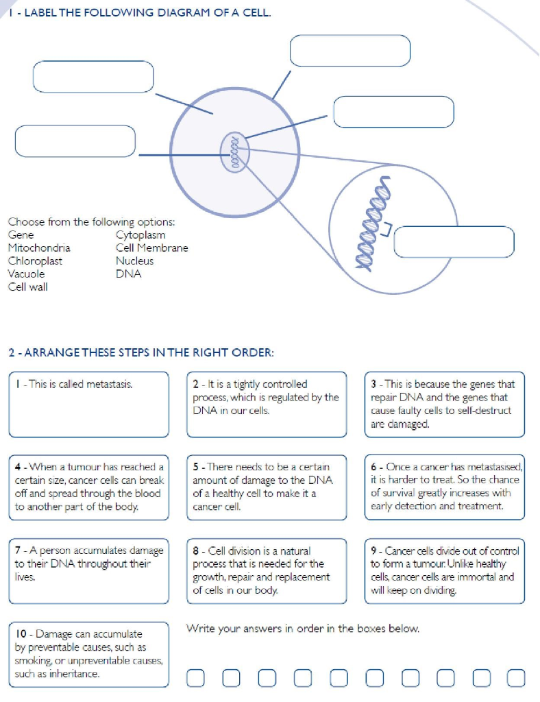 Solved 1 - LABEL THE FOLLOWING DIAGRAM OF A CELL. 000000 | Chegg.com