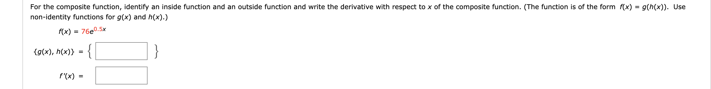 Solved For The Composite Function Identify An Inside 4915