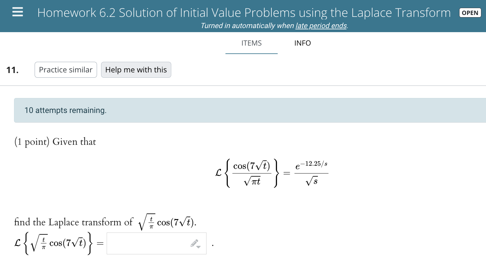 Solved Homework 6.2 Solution of Initial Value Problems using | Chegg.com