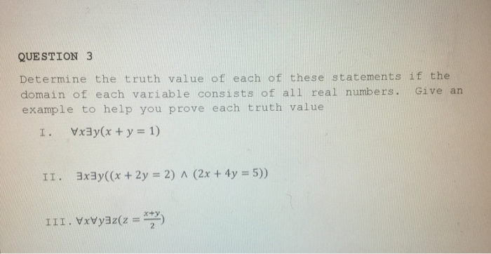 Solved Determine the truth value of each of these statements | Chegg.com