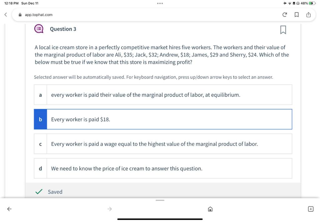 Solved A local ice cream store in a perfectly competitive | Chegg.com