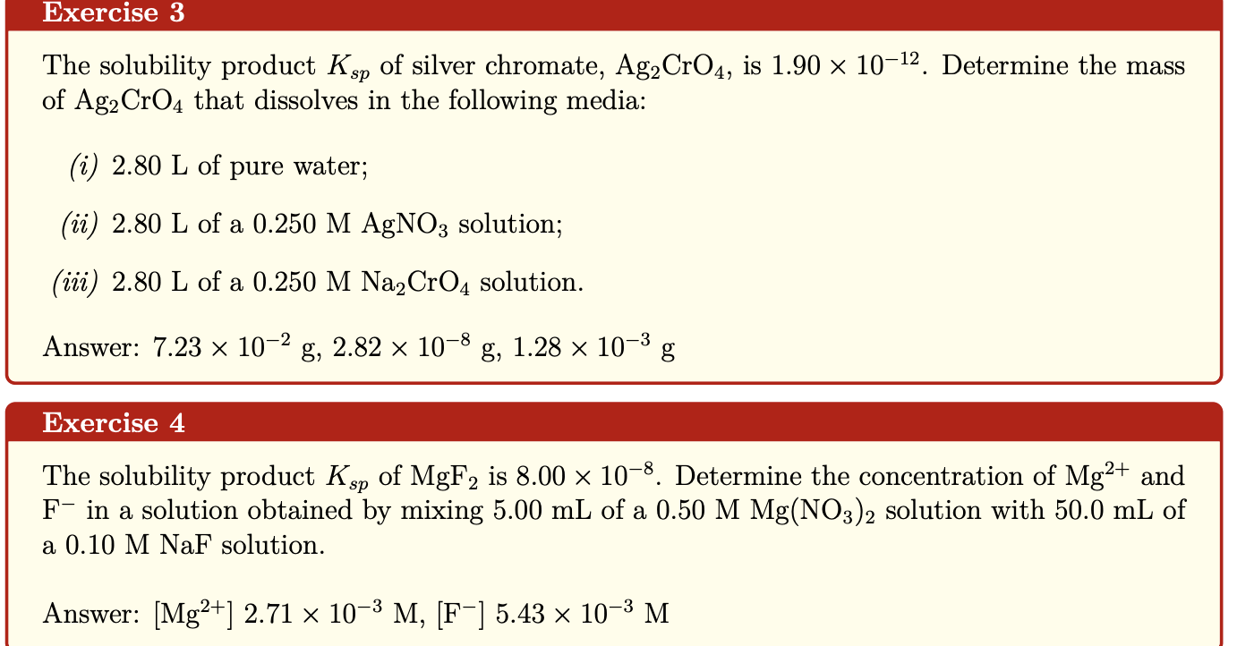 Solved The solubility product Ksp of silver chromate, | Chegg.com