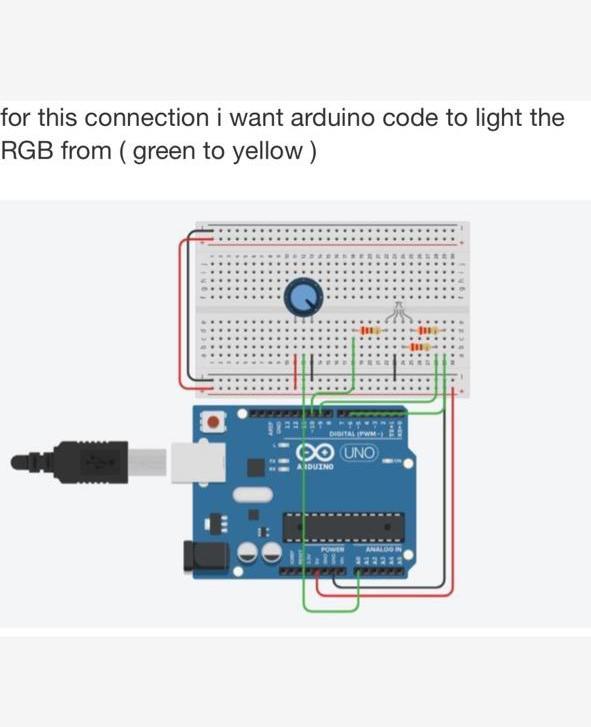 Solved for this connection i want arduino code to light the | Chegg.com