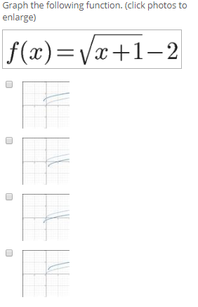 Solved Graph the following function. (click photos to | Chegg.com