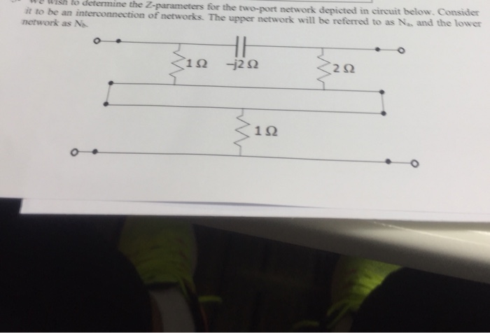 Solved We Wish to determine the Z-parameters for the | Chegg.com
