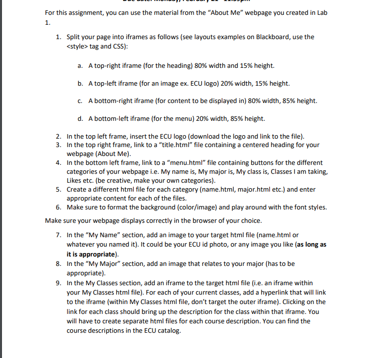 Solved For this assignment, you can use the material from | Chegg.com