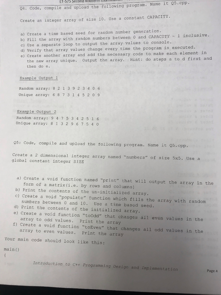 Solved 04. Code, compile and upload the following program. | Chegg.com