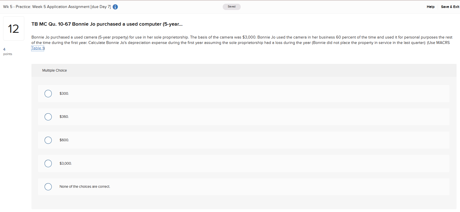 Solved Wk 5 - Practice: Week 5 Application Assignment [due | Chegg.com