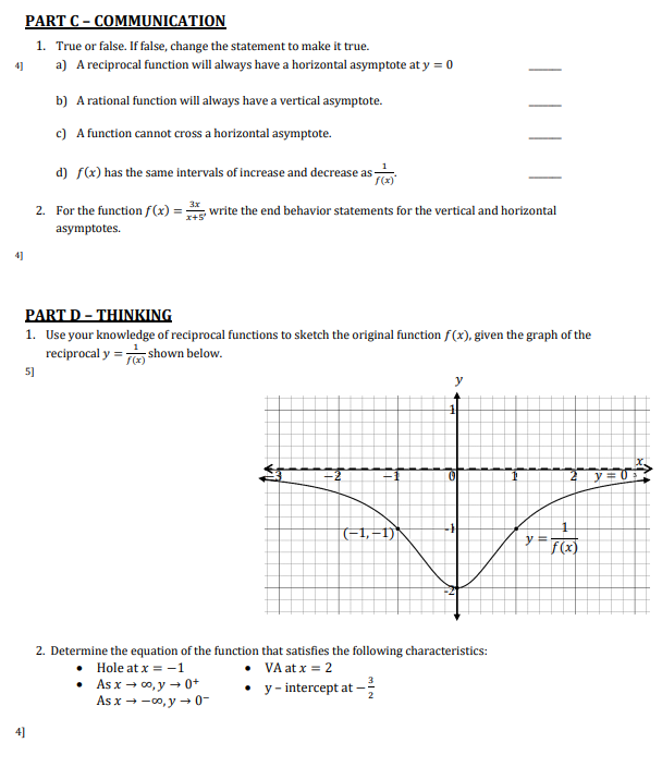 Solved PART C - COMMUNICATION 1. True or false. If false, | Chegg.com