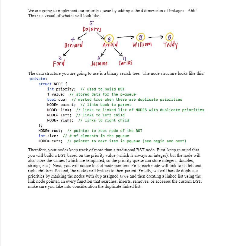 Project Background Queues process elements in a | Chegg.com
