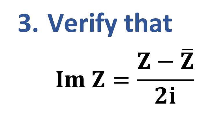 Solved ImZ=2iZ−Zˉ | Chegg.com