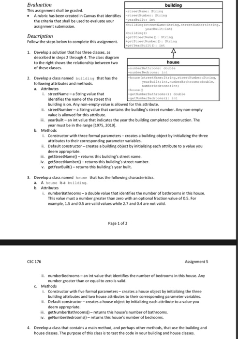 Solved Evaluation This assignment shall be graded A rubric | Chegg.com