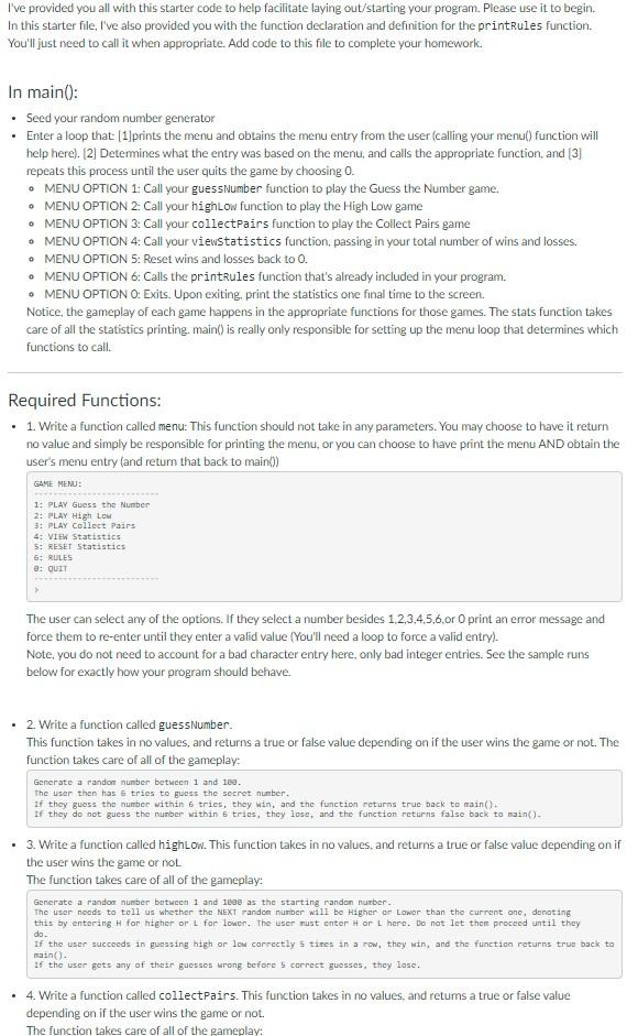 Solved /Headers/Librarios*/ \#include ciostreac: using | Chegg.com