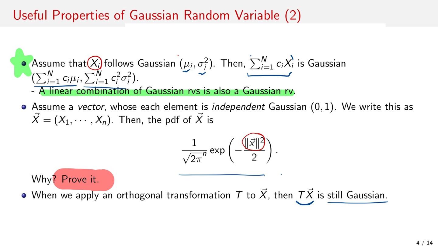 Solved Useful Properties of Gaussian Random Variable (2) | Chegg.com