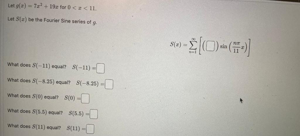 Solved Let g(x)=7x2+19x for 0 | Chegg.com