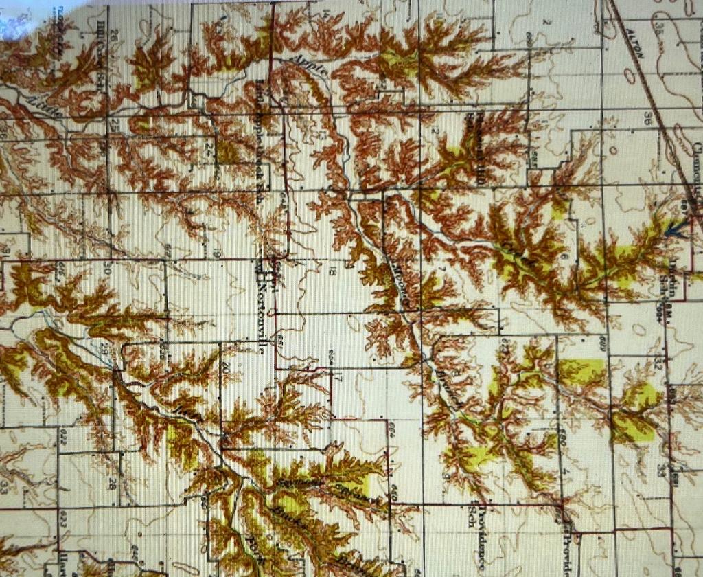 Solved Map 1. A portion of the Jacksonville, IL 1:62,500 | Chegg.com