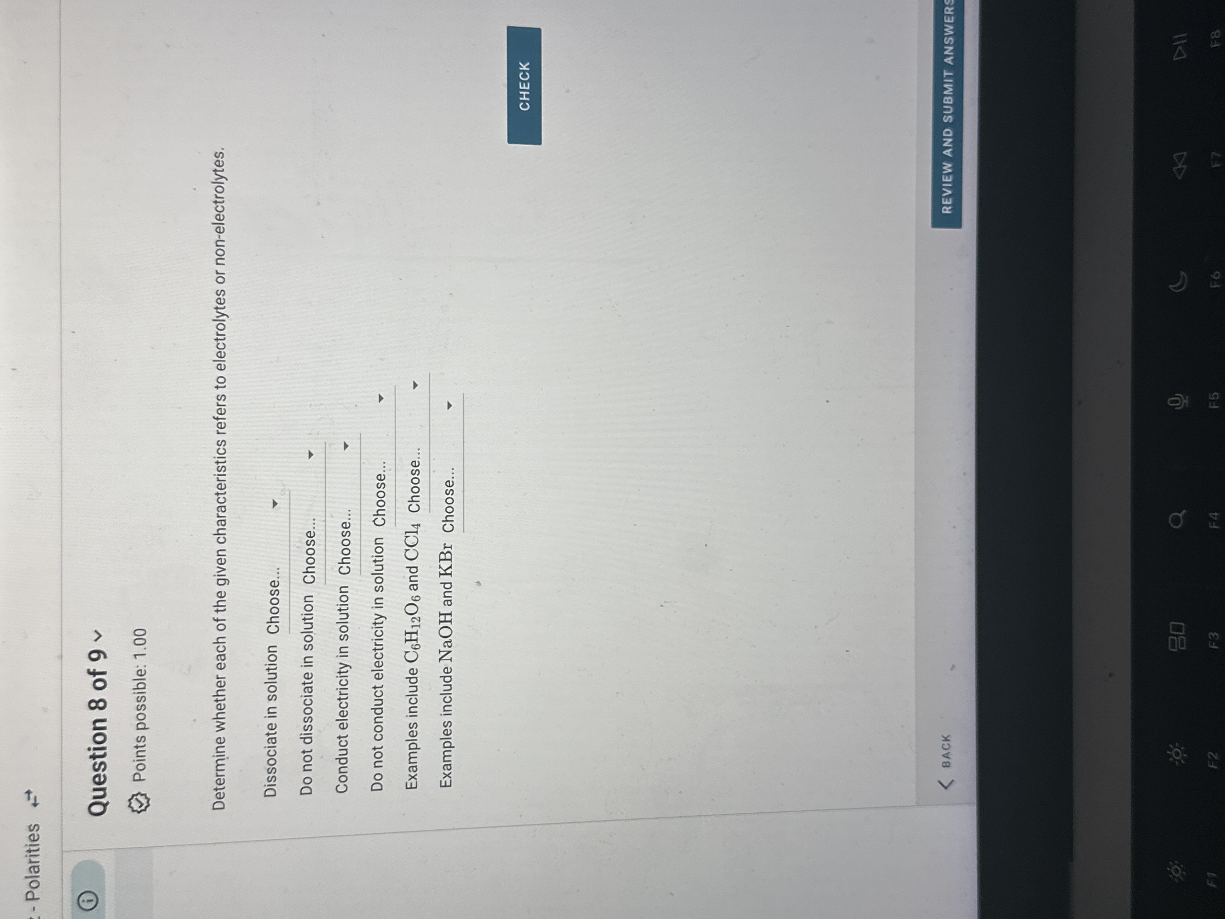 High Quality SOLUTION Question 8 ﻿of \( 9 \sim \)Points possible: | Chegg.com