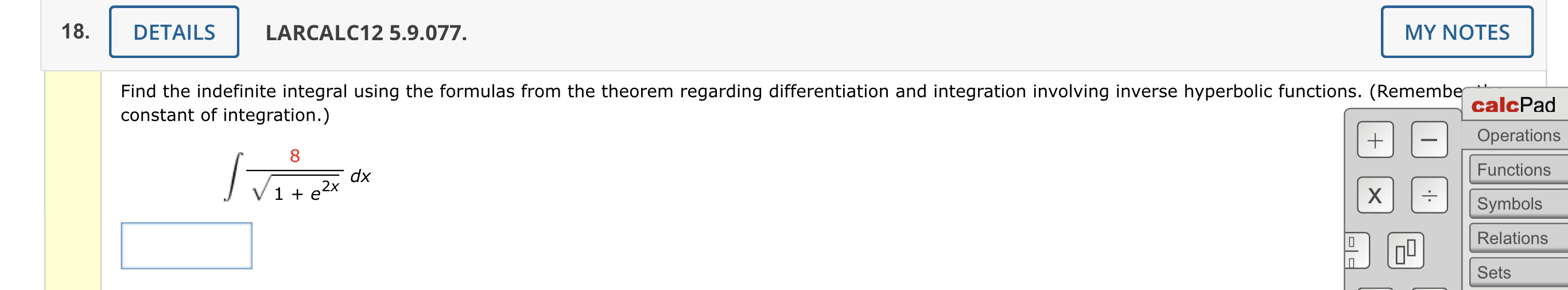 Solved Find the indefinite integral using the formulas from | Chegg.com