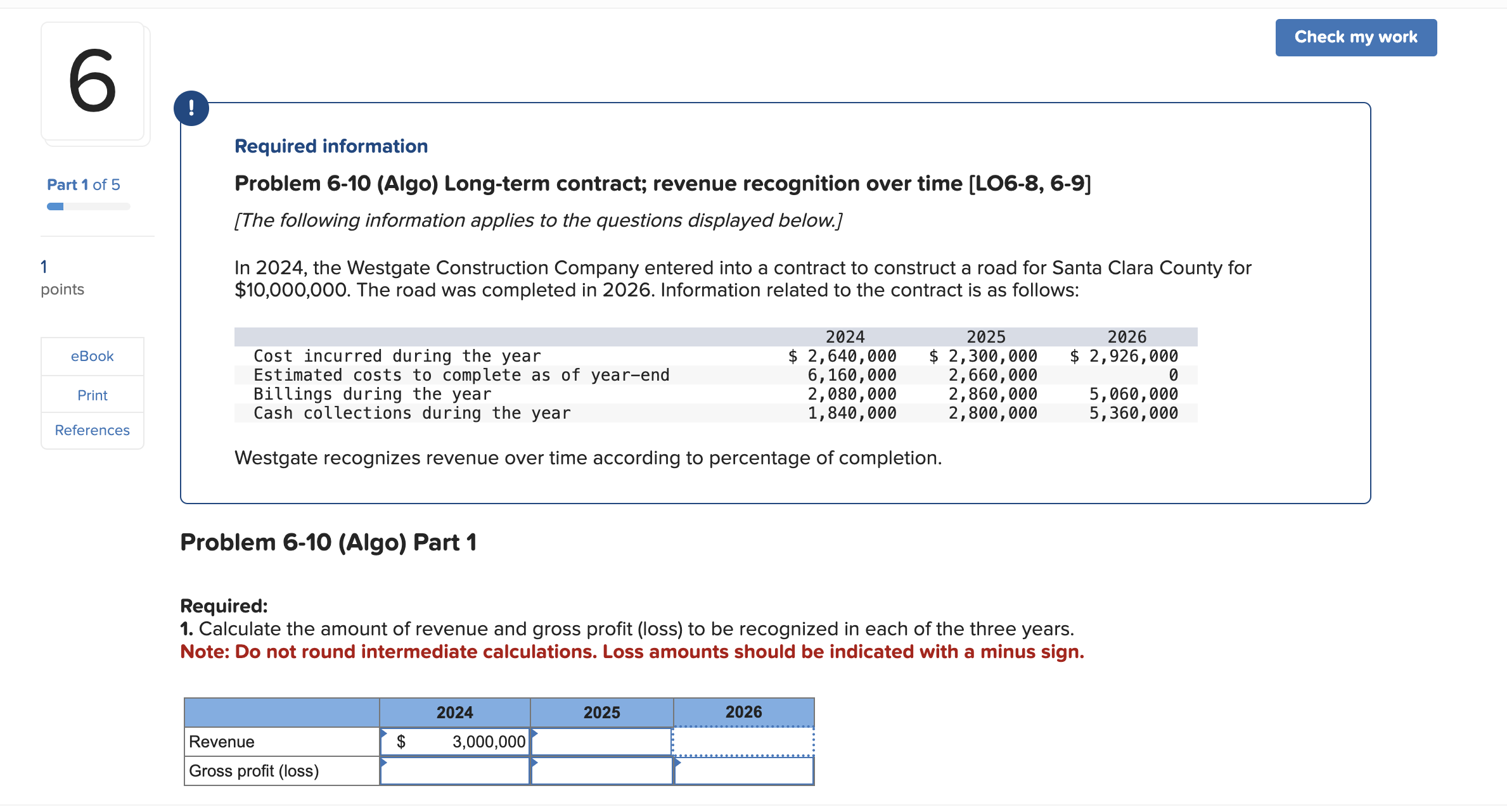 Solved Required informationProblem 6-10 (Algo) ﻿Long-term | Chegg.com