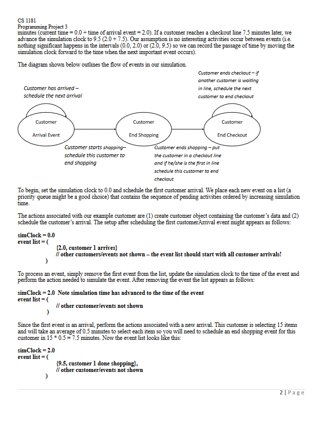 CS 1181 Programming Project 3 CS 1181 Project 3: Data | Chegg.com