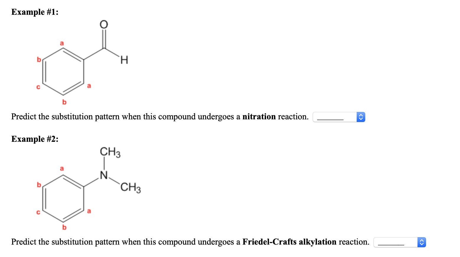 Solved Example #1: Predict the substitution pattern when | Chegg.com