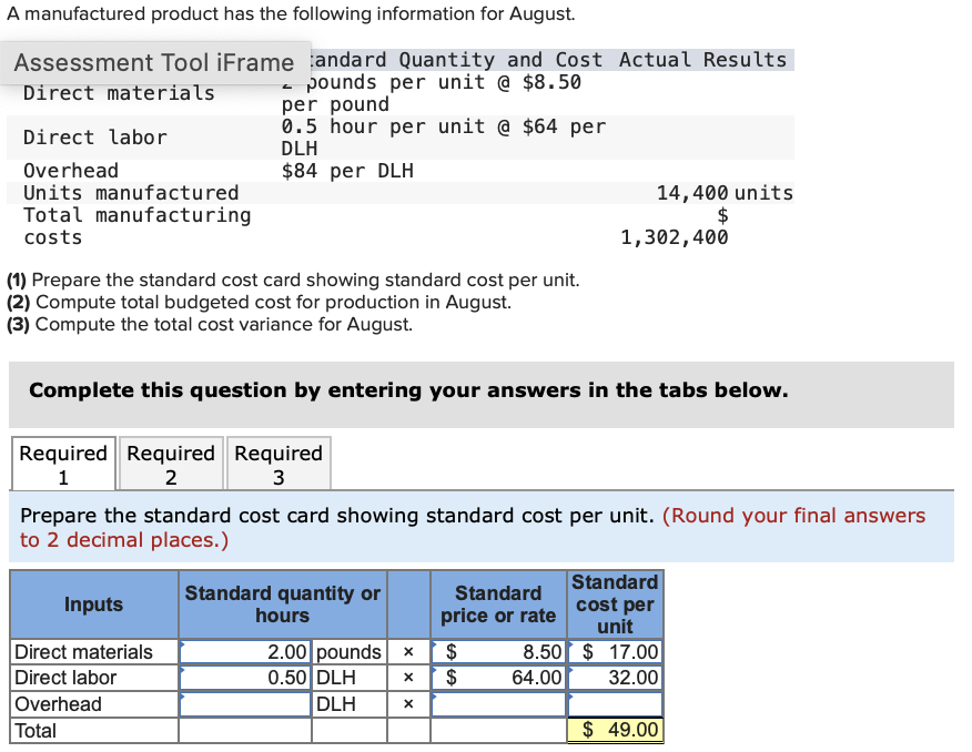 Solved 1. Compute total variable cost per unit. 2. Compute | Chegg.com