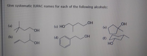 Solved 11.25 Willey plus: Give the systematic Iupac names | Chegg.com