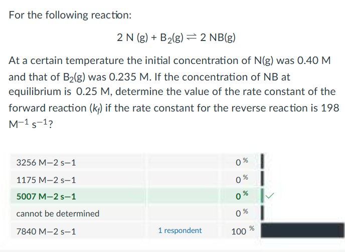 Solved For the following reaction: \\[ 2 | Chegg.com