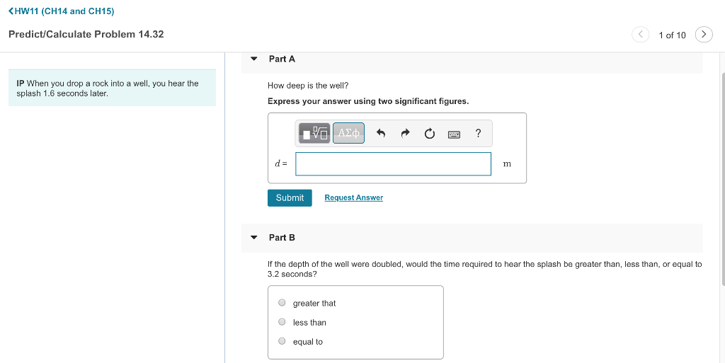 Solved HW11 (CH14 and CH15) Predict/Calculate Problem 14.32 | Chegg.com