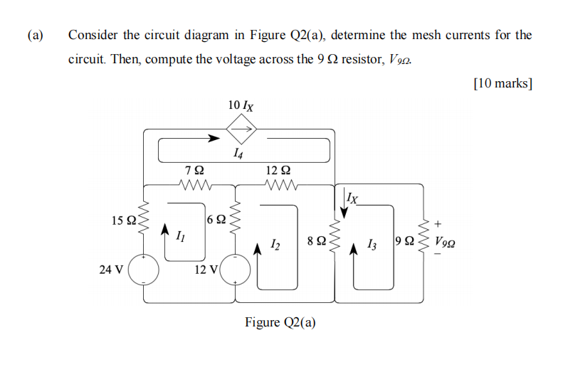 Solved (a) Consider the circuit diagram in Figure Q2(a), | Chegg.com