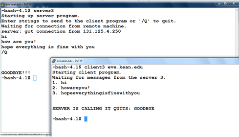 Solved Purpose: Understand the one-way chat program and fix | Chegg.com