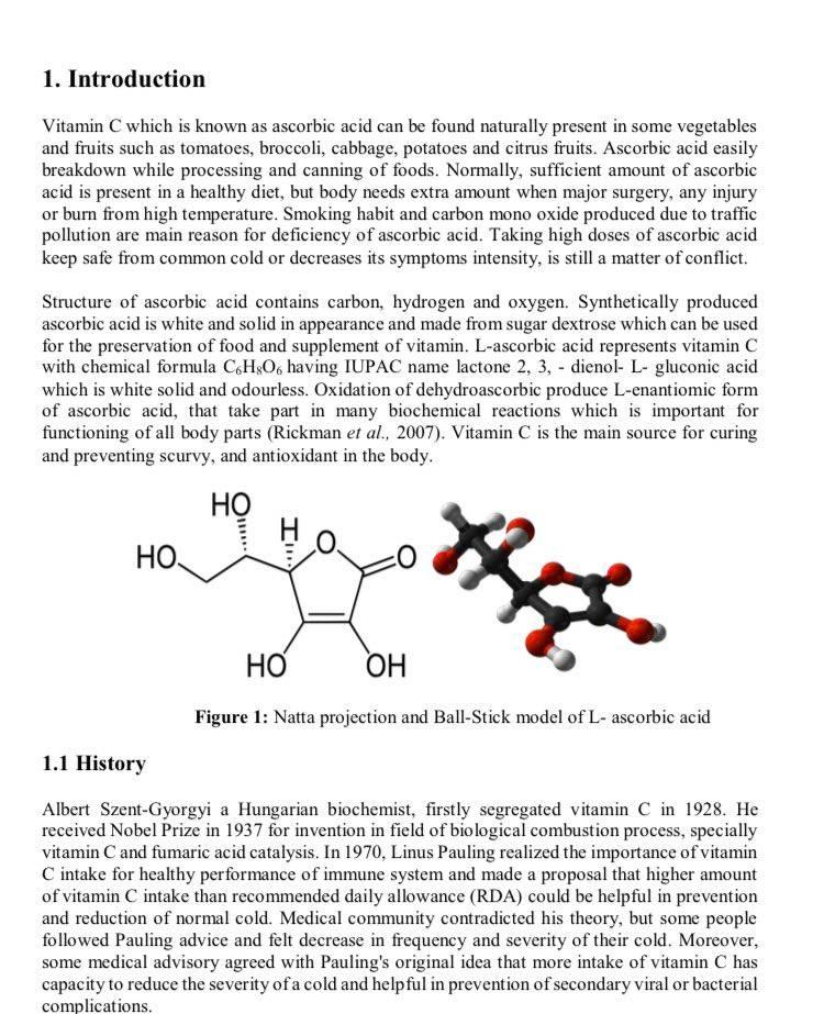 Solved Analysis of Vitamin C losses in process HPLC method ( | Chegg.com Solved Analysis of Vitamin C losses in process HPLC method ( | Chegg.com